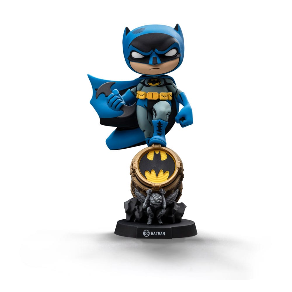 Batman Mini Co. PVC Figure Batman on Bat-Signal (Blue Variant) 15cm ...