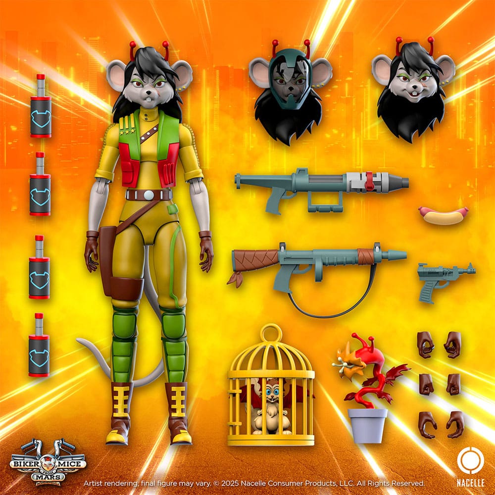 Biker Mice From Mars Action Figure Carbine 23cm – Hobby Figures
