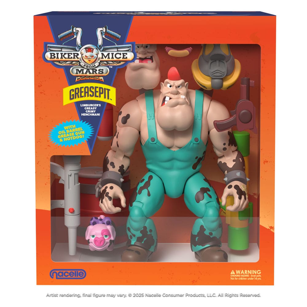 Biker Mice From Mars Action Figure Greasepit 23cm – Hobby Figures