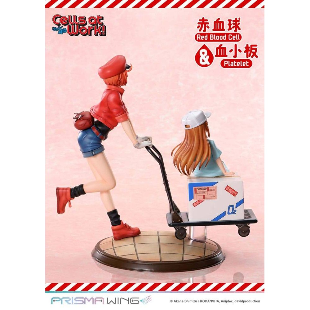 Cells at Work Prisma Wing PVC Statue Red Blood Cell & Platelet 26cm ...