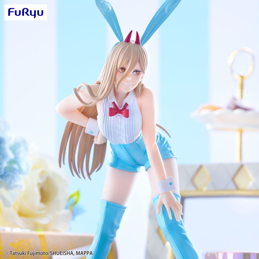 Chainsaw Man BiCute Bunnies PVC Statue Power Light Blue Color Ver. 25c ...