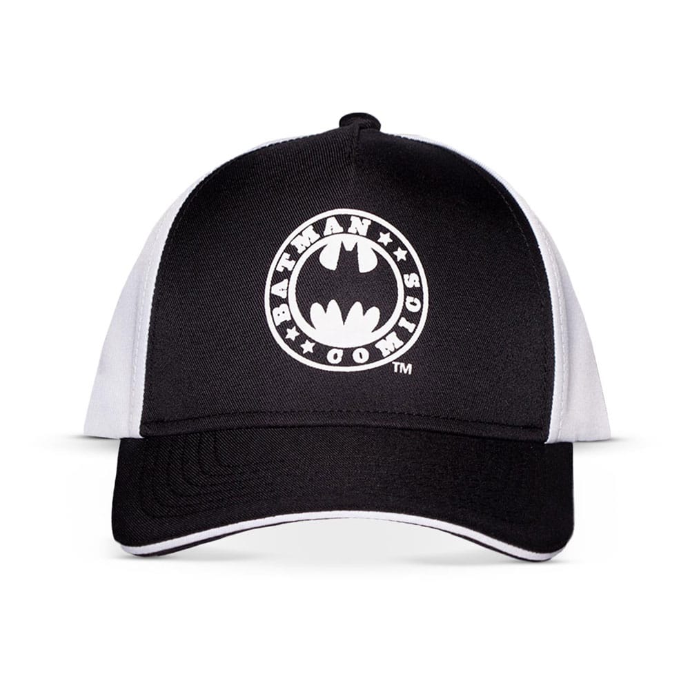 DC Comics Baseball Cap Batman Logo Black & White – Hobby Figures