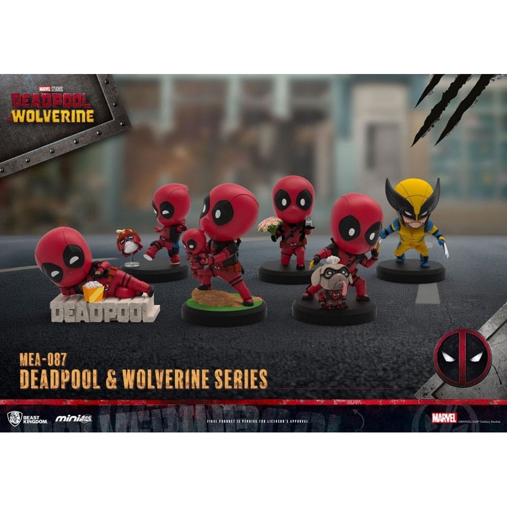 Deadpool 3 Deadpool & Wolverine Series Mini Egg Attack Figures Set 8cm ...