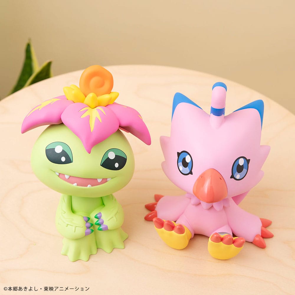 Digimon Adventure Look Up PVC Statues Tentomon & Palmon 11cm (with gif ...