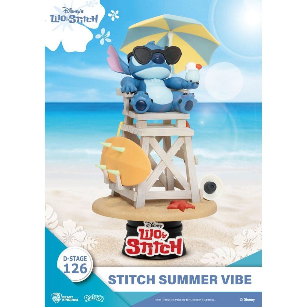 Disney D-Stage PVC Diorama Stitch Summer Vibe 16cm – Hobby Figures