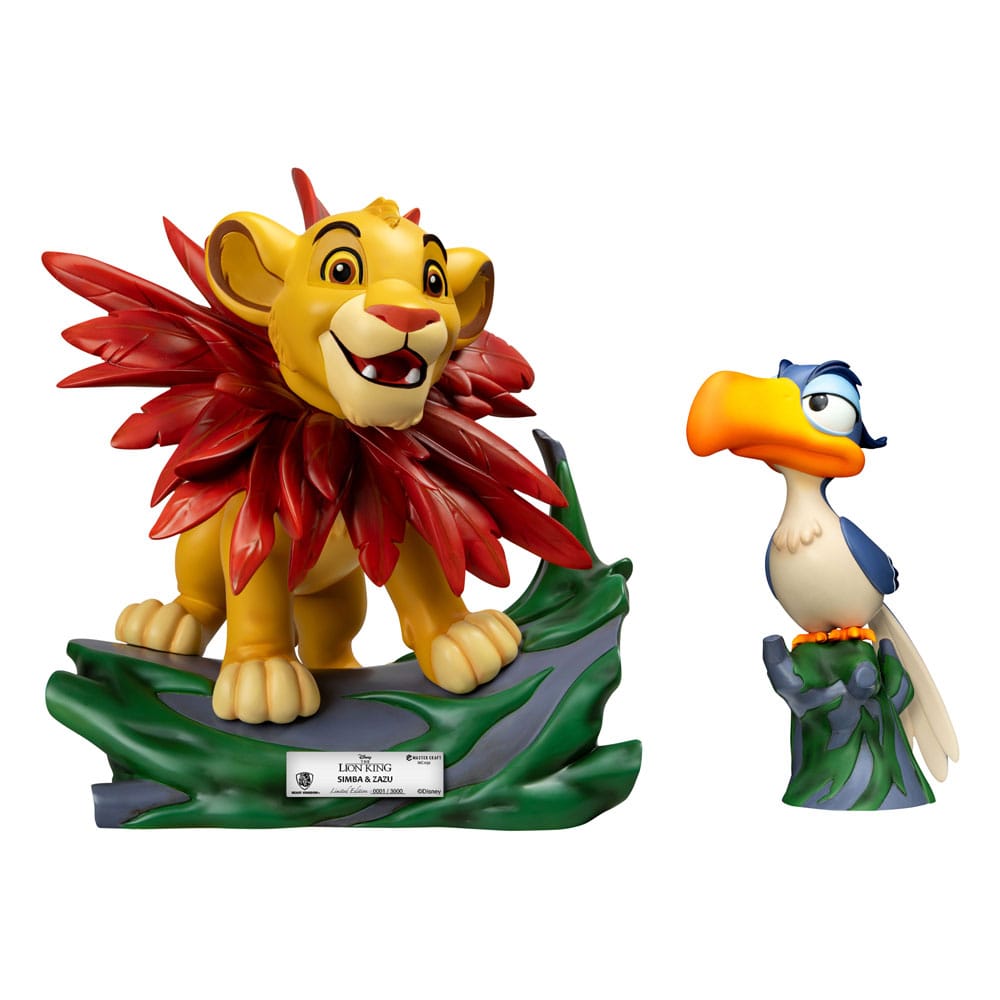 Disney Master Craft Statues 2-Pack The Lion King Little Simba & Zazu 3 ...