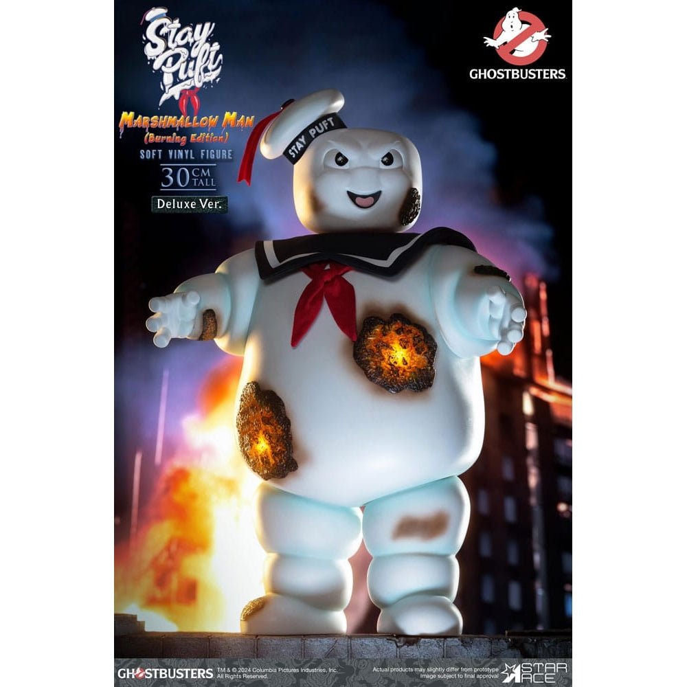 Ghostbusters Soft Vinyl Statue Stay Puft Marshmallow Man Burning Editi ...