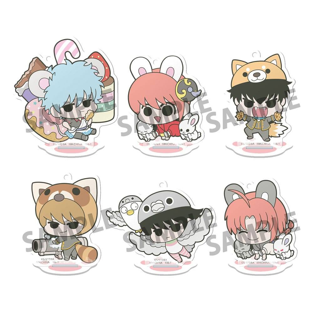 Gintama Acrylic Figure Prince Hata & Animal Paradise 6cm Display (6 ...