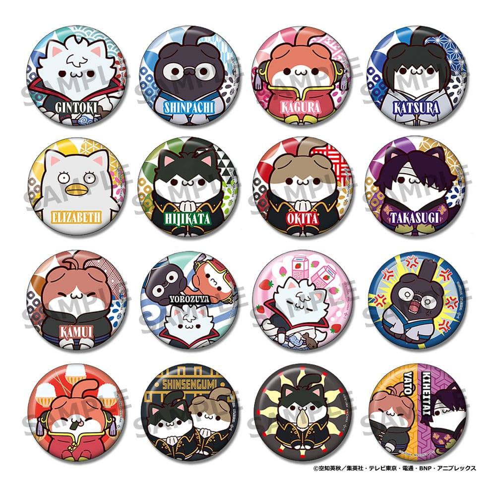 Gintama Mega Cat Project Nyantama! Pins 3cm Blind Box Assortment (16 ...