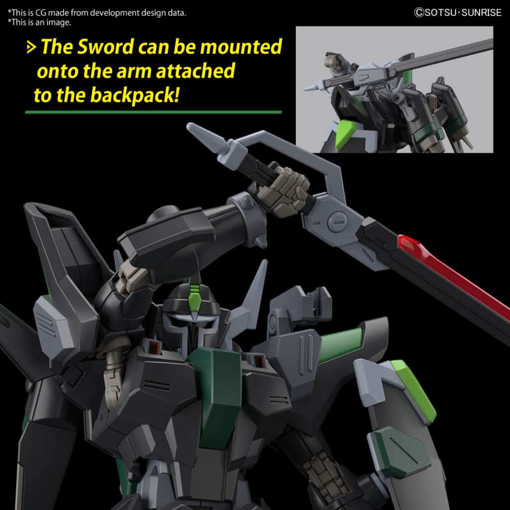 Gundam Model Kit Figure HG Black Knight Squad Rud Ro A 1/144 13cm ...