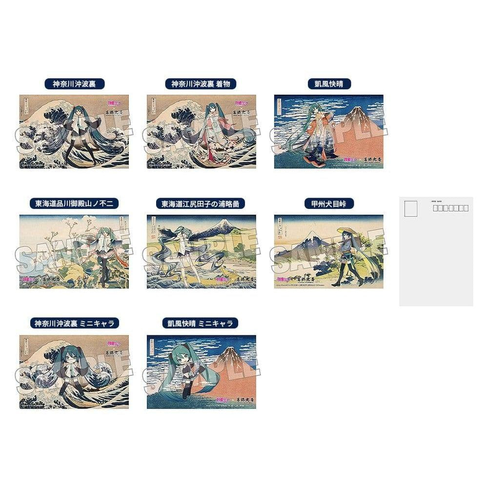 Hatsune Miku x Katsushika Hokusai iXima Postcard A/B/C/D/E/F/G/H Assor ...