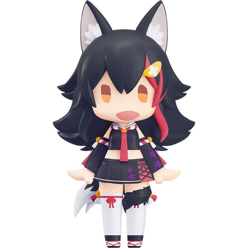 Hololive Production HELLO! GOOD SMILE Action Figure Ookami Mio 10cm ...