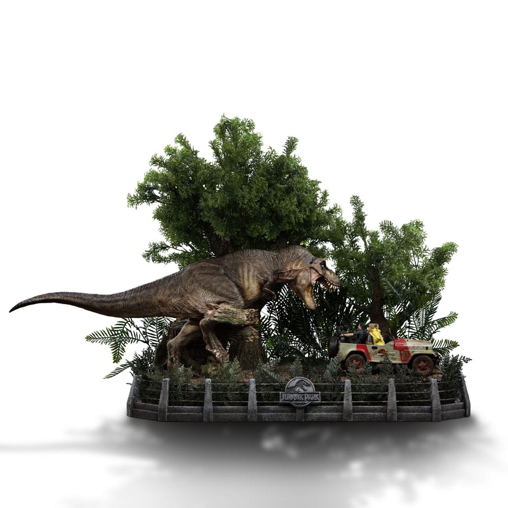 Jurassic Park Demi Art Scale Statue 1/20 T-Rex Chase 30cm – Hobby Figures