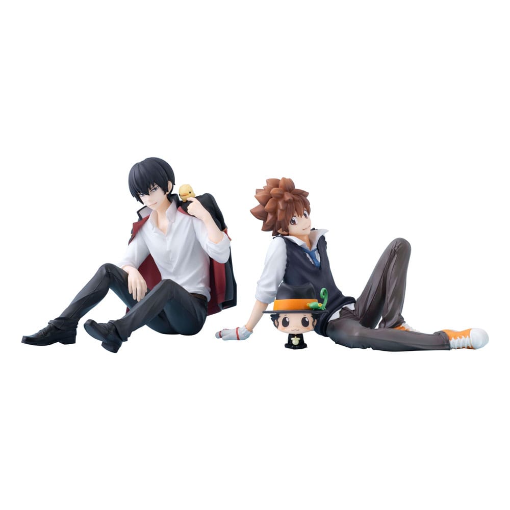 Katekyo Hitman Reborn! G.E.M. Series PVC Statue Tsuna & Reborn & Hibar ...
