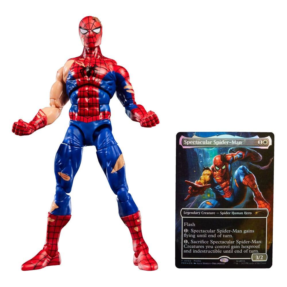 Marvel Legends Magic: The Gathering Action Figure Battle-Damaged Spide ...