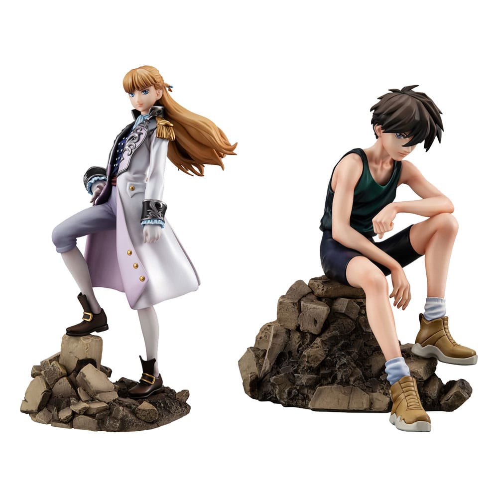Mobile Suit Gundam Wing Alpha x Omega PVC Statue 1/8 Heero Yuy & Relen ...