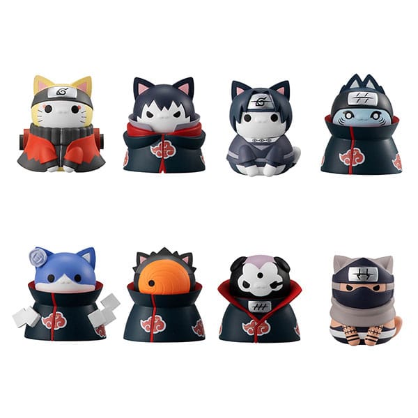 Naruto Shippuden Mega Cat Project Trading Figure 3cm Nyaruto! Assortme ...