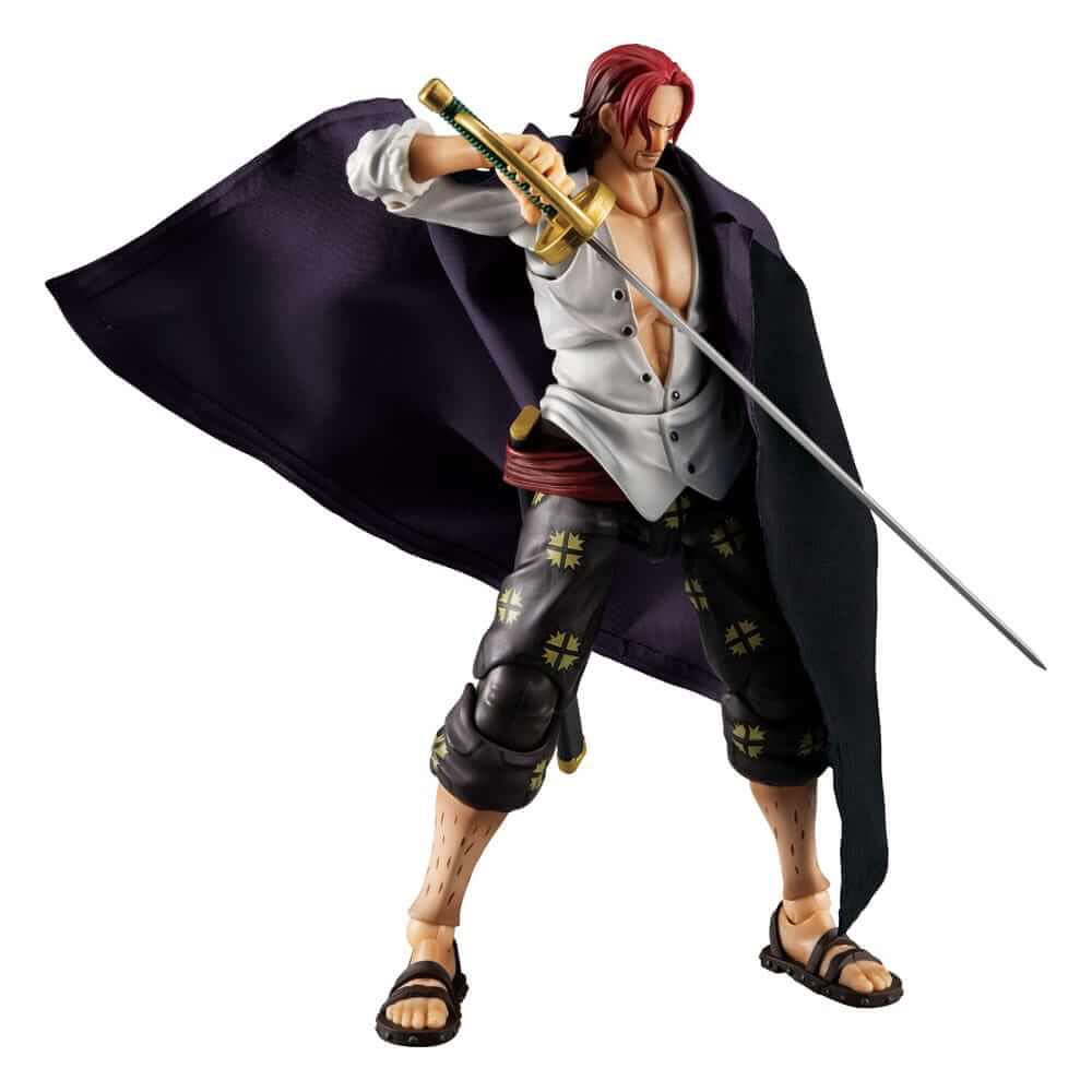One Piece Variable Action Heroes Action Figure Red-haired Shanks Ver ...