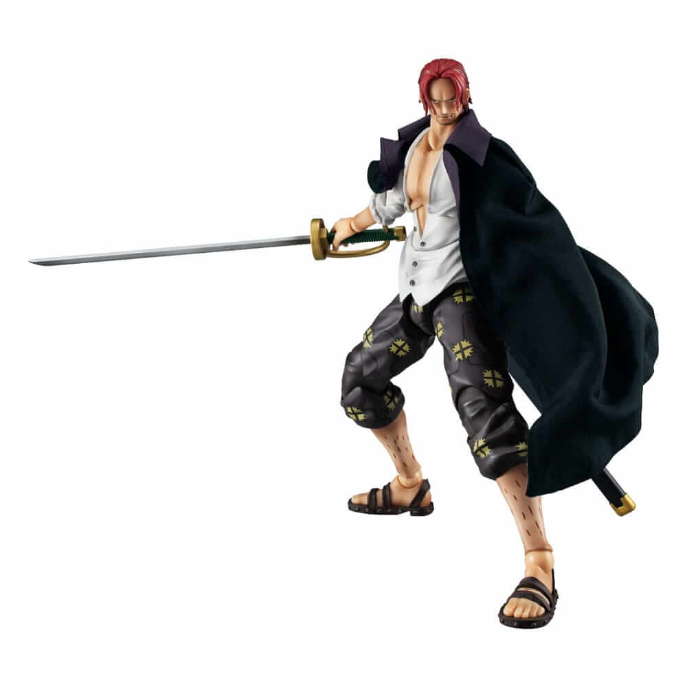 One Piece Variable Action Heroes Action Figure Red-haired Shanks Ver ...