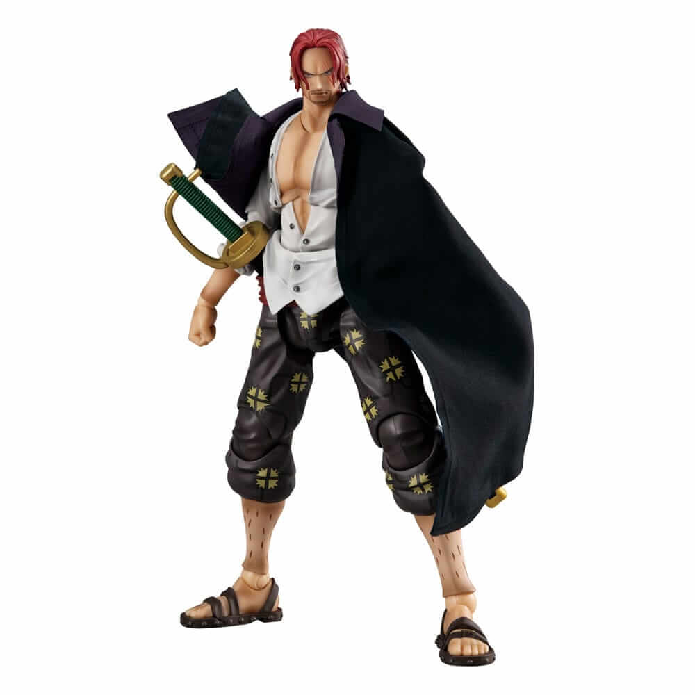One Piece Variable Action Heroes Action Figure Red-haired Shanks Ver ...