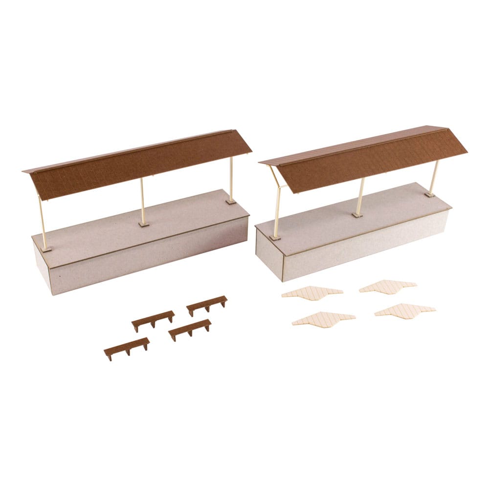 Original Illustration Town Corner Accessory Series 1/80 Paper Model Ki ...