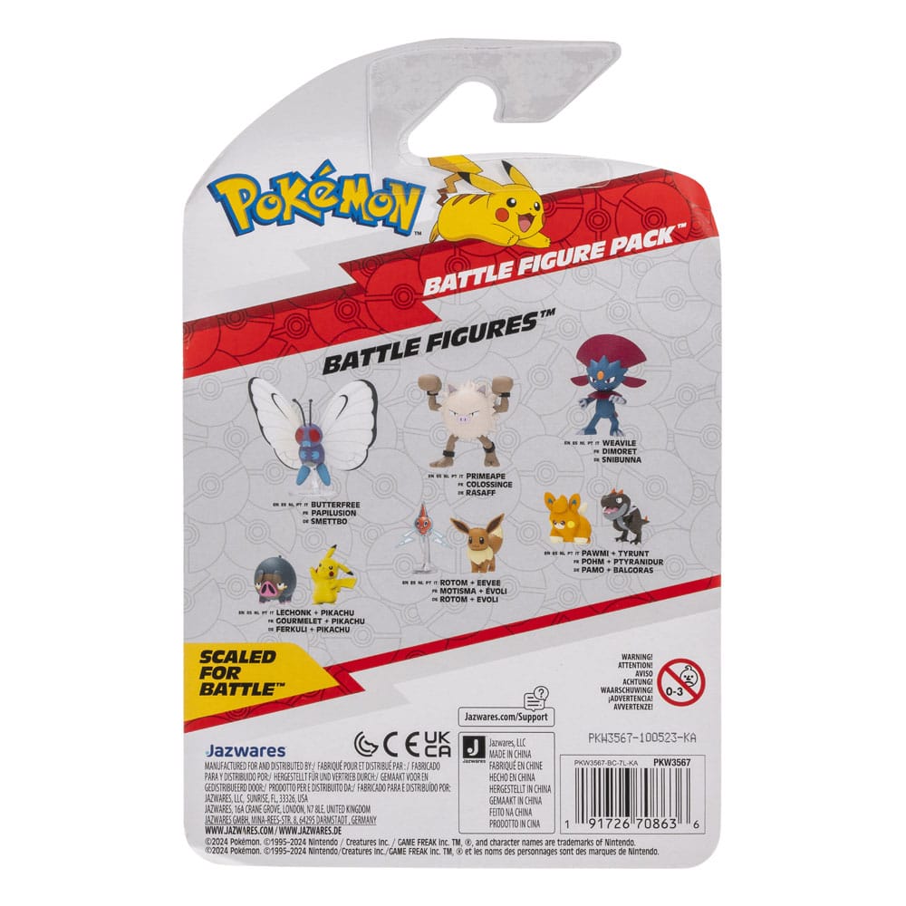 Pokémon Battle Figure Set 2-Pack Eevee #4, Rotom 5cm – Hobby Figures