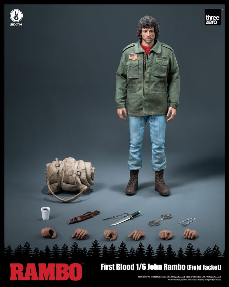 Rambo: First Blood Action Figure 1/6 John Rambo (Field Jacket) 31cm ...
