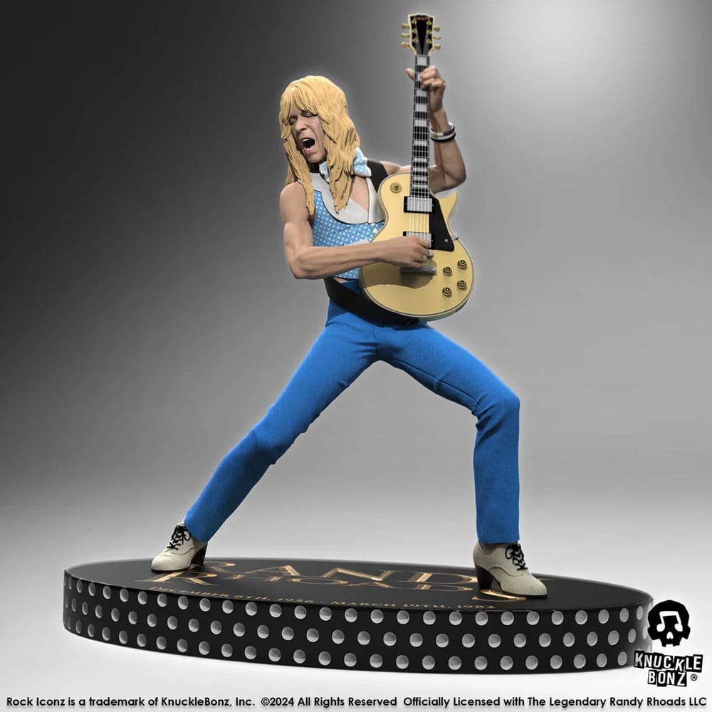 Randy Rhoads IV Rock Iconz Statue The Early Years Blue Version 24cm ...