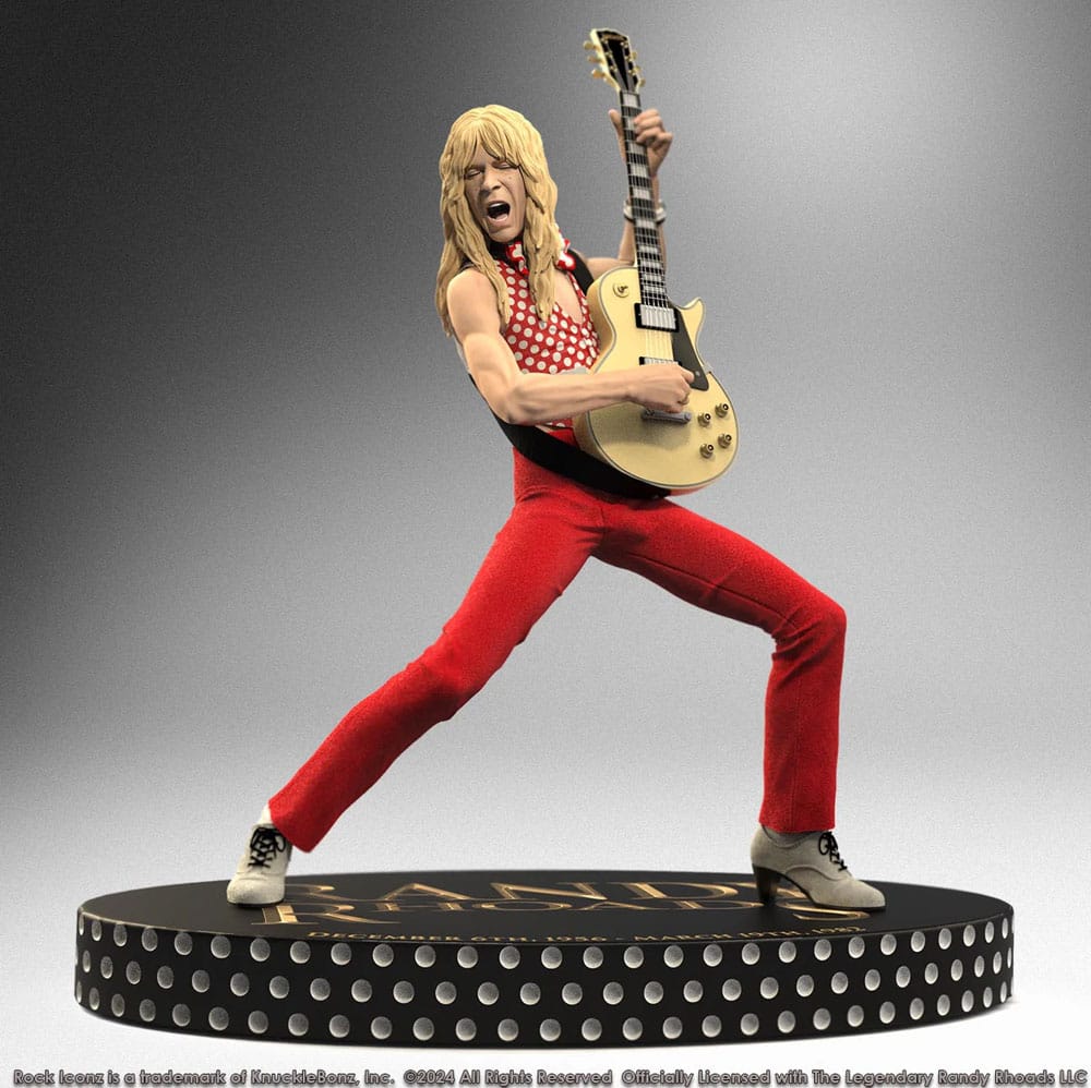 Randy Rhoads IV Rock Iconz Statue The Early Years Red Version 24cm ...