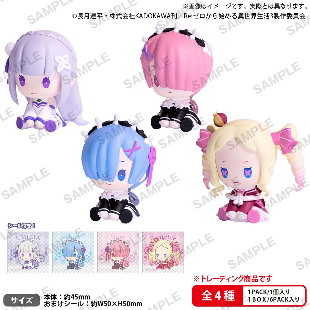 Re:Zero Starting Life in Another World Petatto Clockworks PVC Figures ...