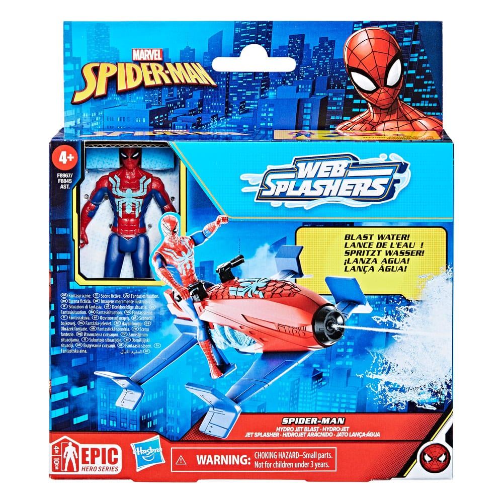 Spider-Man Epic Hero Series Web Splashers Action Figure Spider-Man Hyd ...