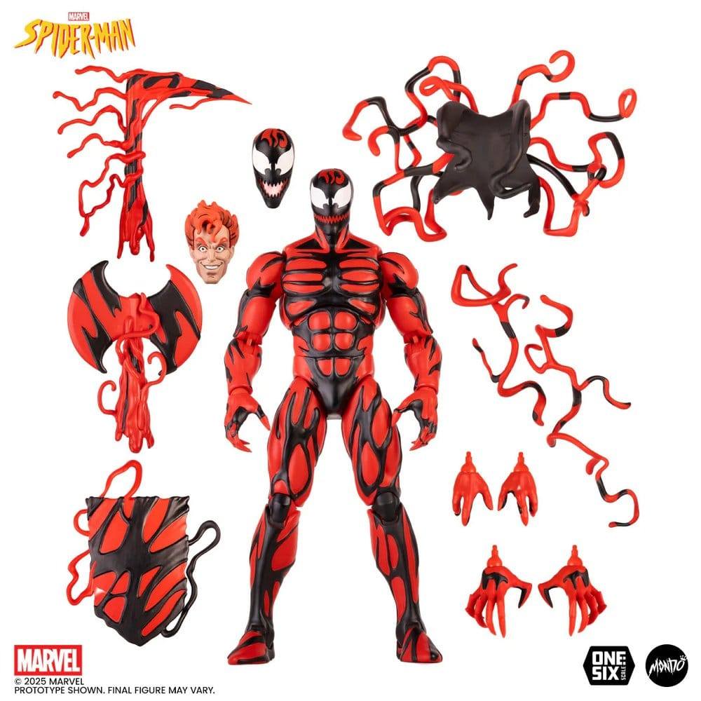 Spider-Man: The Animated Series Action Figure 1/6 Carnage Regular Edit ...