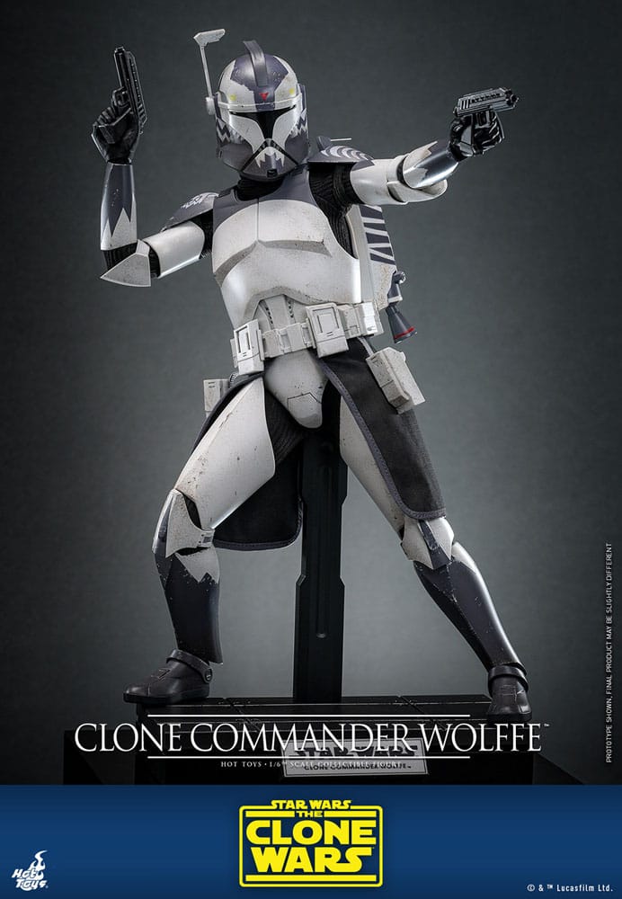 Star Wars: The Clone Wars Action Figure 1/6 Clone Commander Wolffe 30c ...