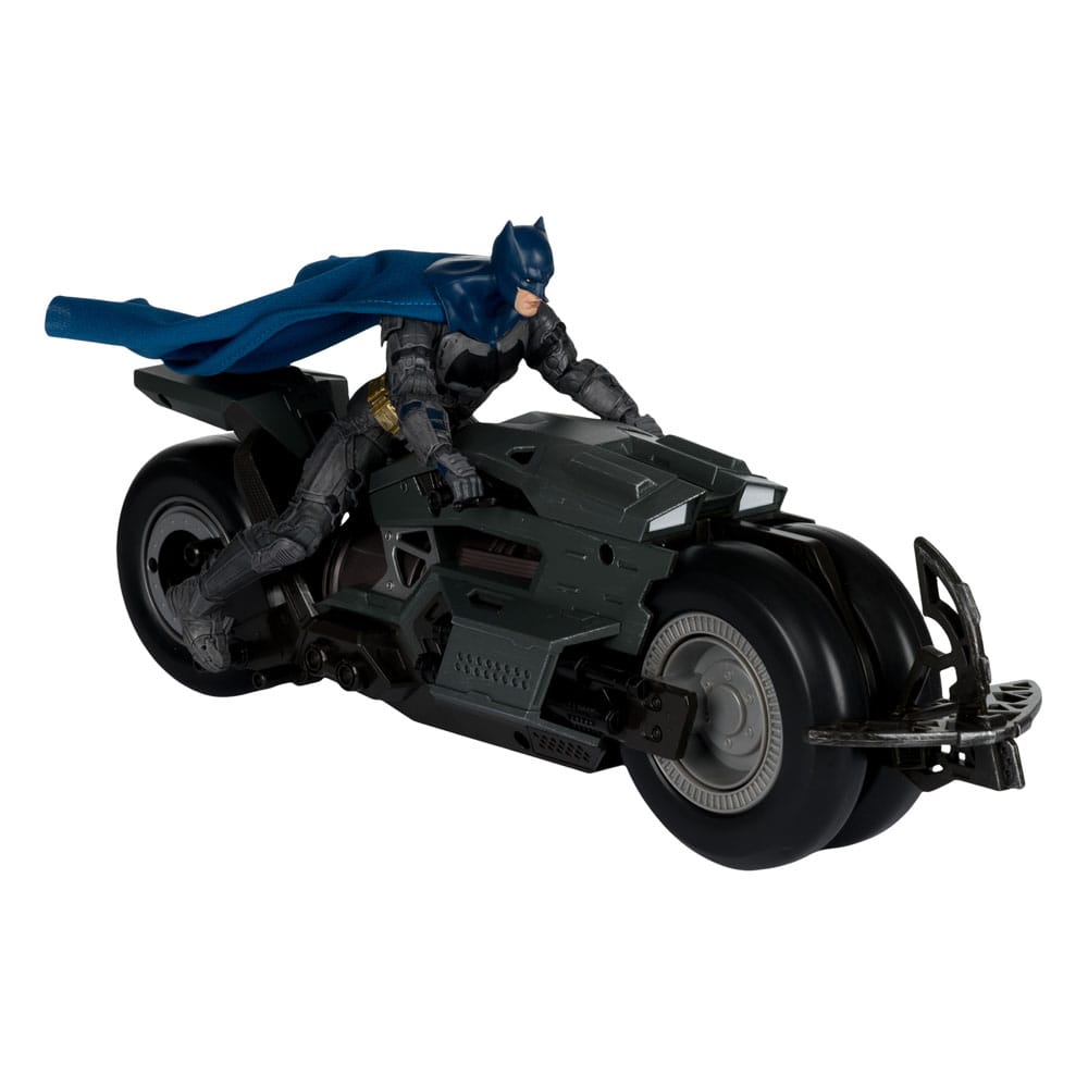 The Flash DC Multiverse Vehicle Batcycle with Batman – Hobby Figures