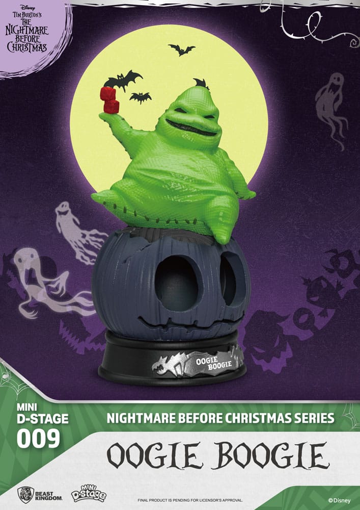 The Nightmare Before Christmas Mini Diorama Stage PVC Figure Oogie Boo ...