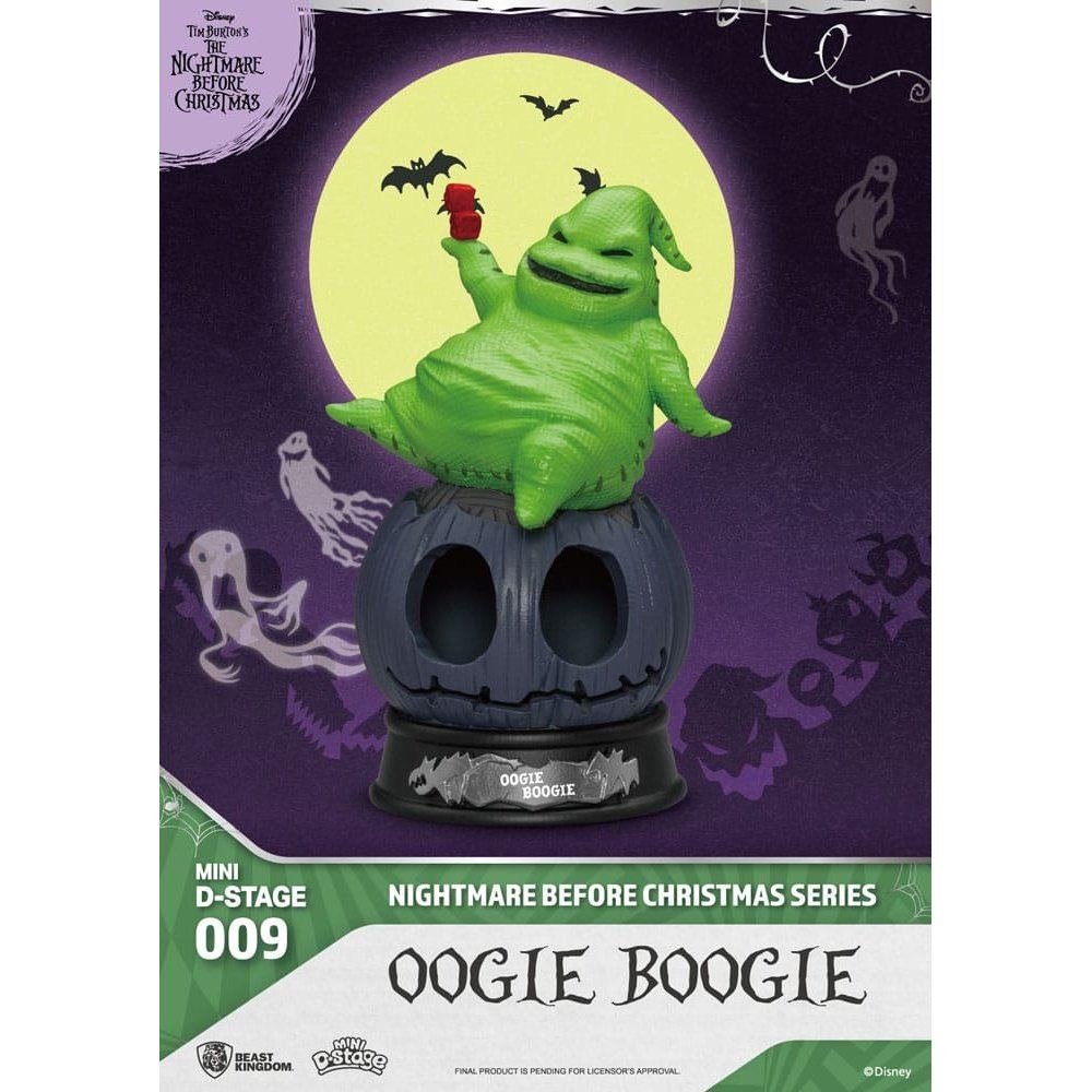 The Nightmare Before Christmas Mini Diorama Stage PVC Figure Oogie Boo ...