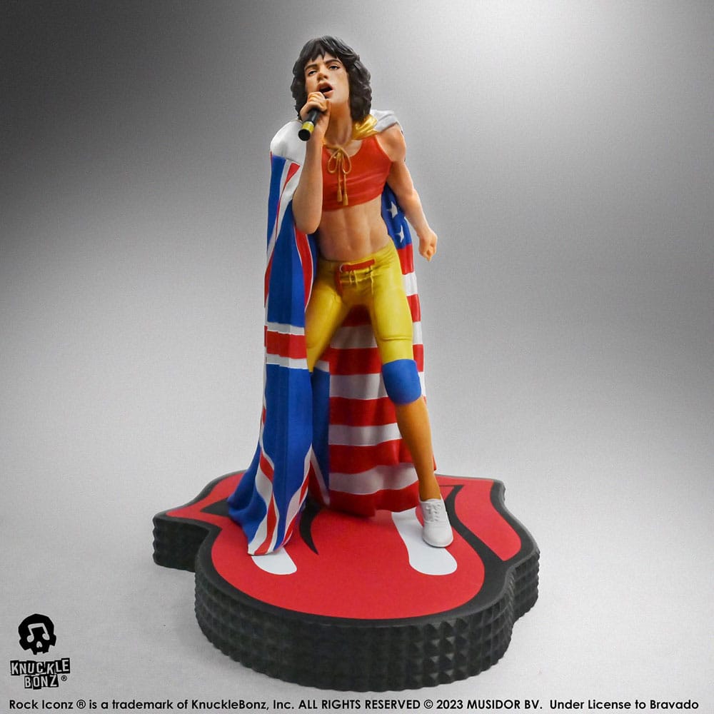 The Rolling Stones Rock Iconz Statue Mick Jagger (Tattoo You Tour 1981 ...