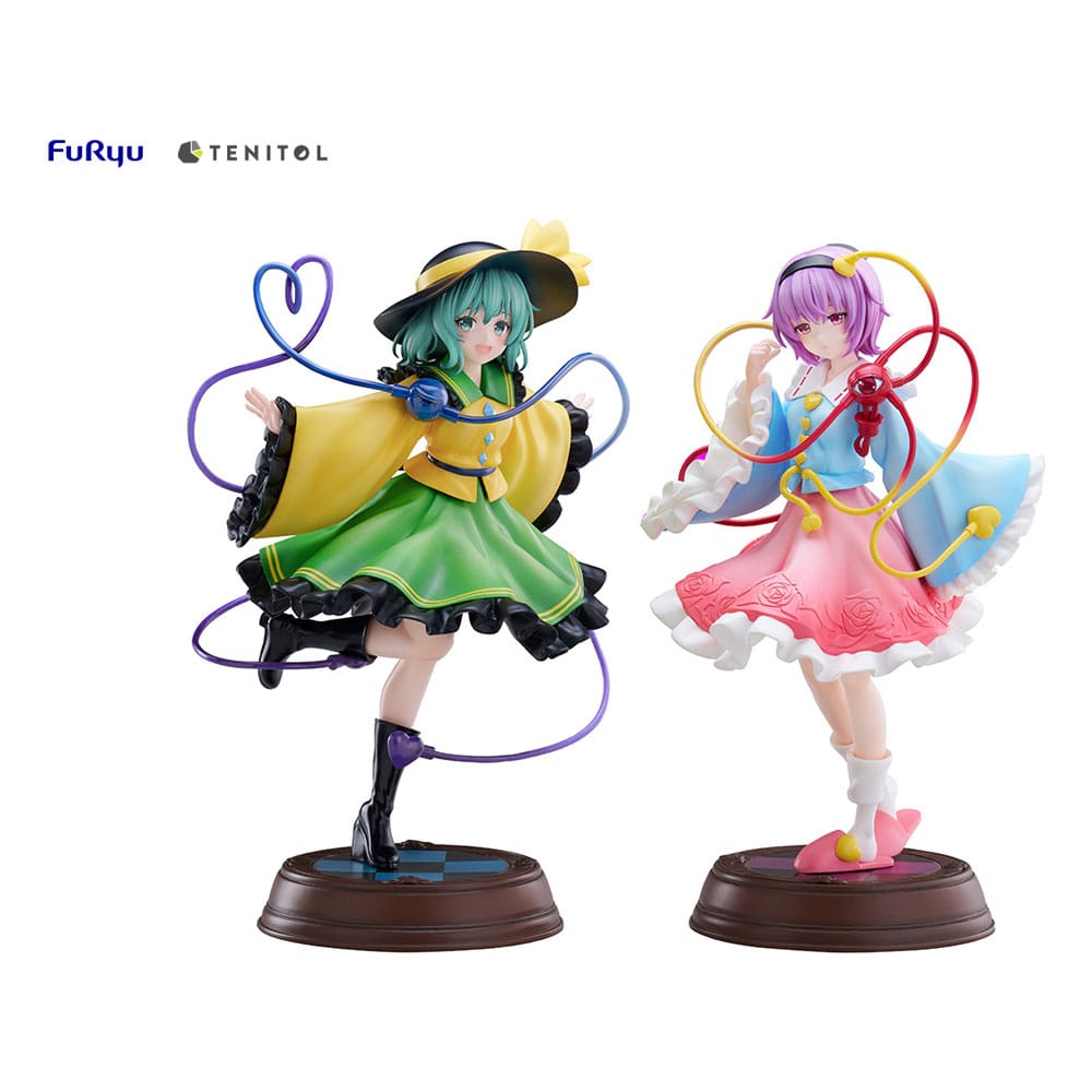 Touhou Project Tenitol PVC Statue Koishi Komeiji & Satori Komeiji 22cm ...