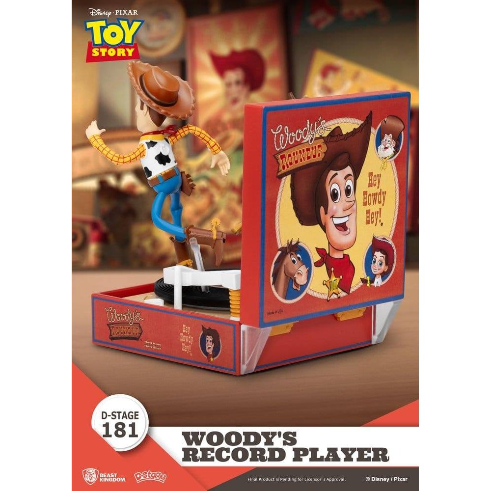 Toy Story Record Player Series PVC figure Woody's Record Player 13cm ...