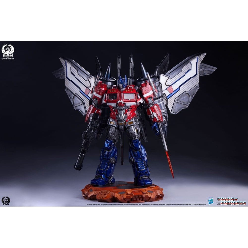 Transformers Museum Scale Statue Optimus Prime Jet Convoy Edition 87cm ...