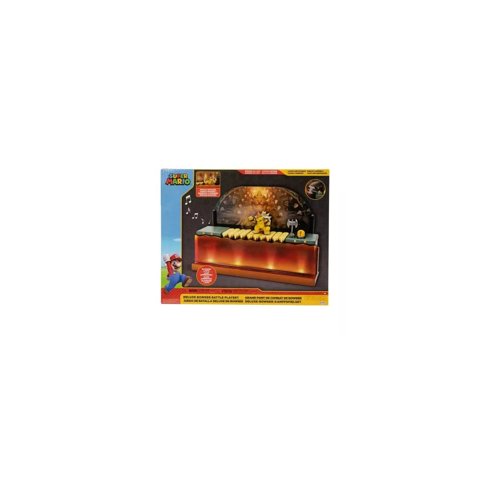 World of Nintendo Super Mario Playset Bowser Battle Deluxe – Hobby Figures
