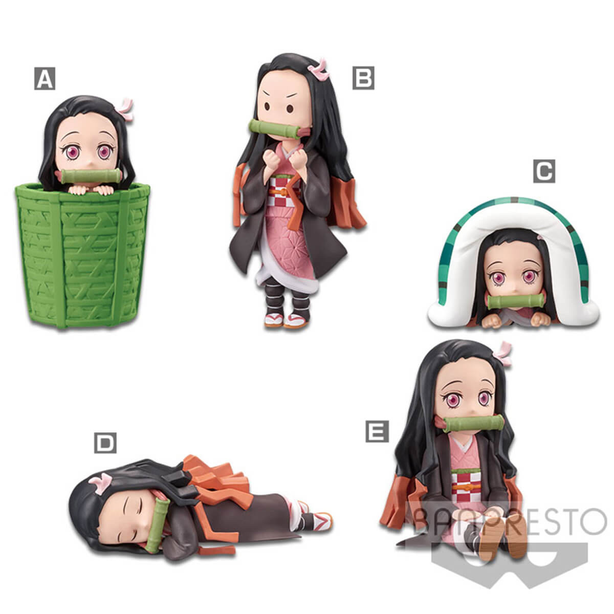 Demon Slayer WCF Chibi PVC Mini Statue Figures Nezuko Kamado Collectio ...