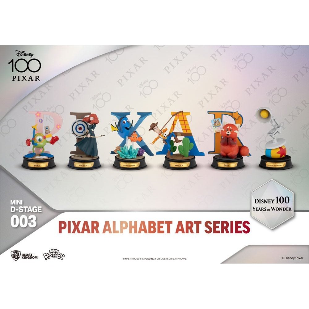 Disney Mini Diorama Stage Statues 6-pack 100 Years of Wonder-Pixar Alp ...