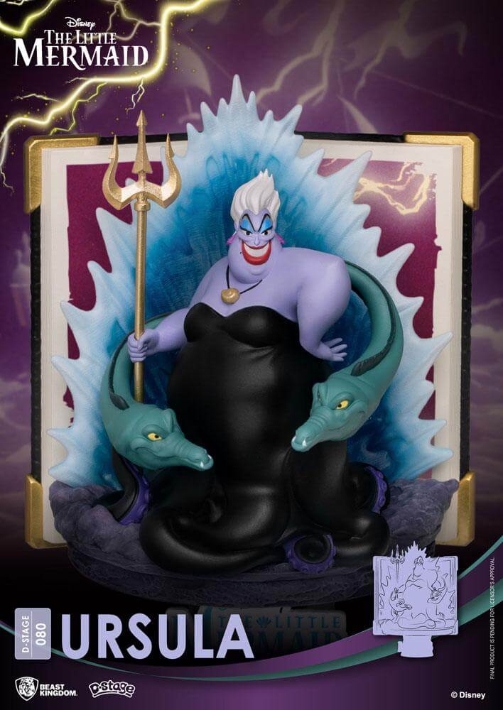 Disney Story Book Series D-Stage PVC Diorama Ursula New Version 15cm ...
