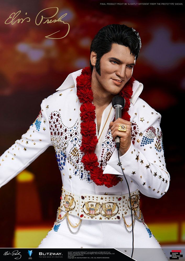 Elvis Presley Superb Scale Hybrid Statue 1/4 Elvis Aaron Presley 52cm ...