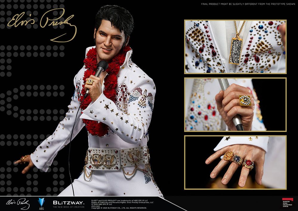 Elvis Presley Superb Scale Hybrid Statue 1/4 Elvis Aaron Presley 52cm ...