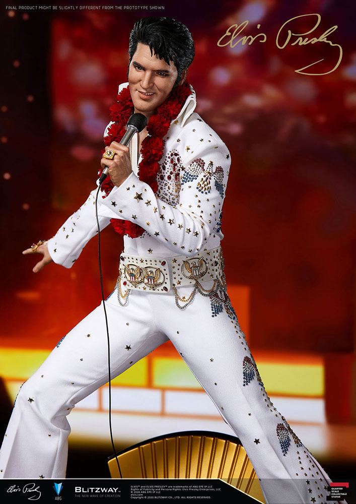 Elvis Presley Superb Scale Hybrid Statue 1/4 Elvis Aaron Presley 52cm ...