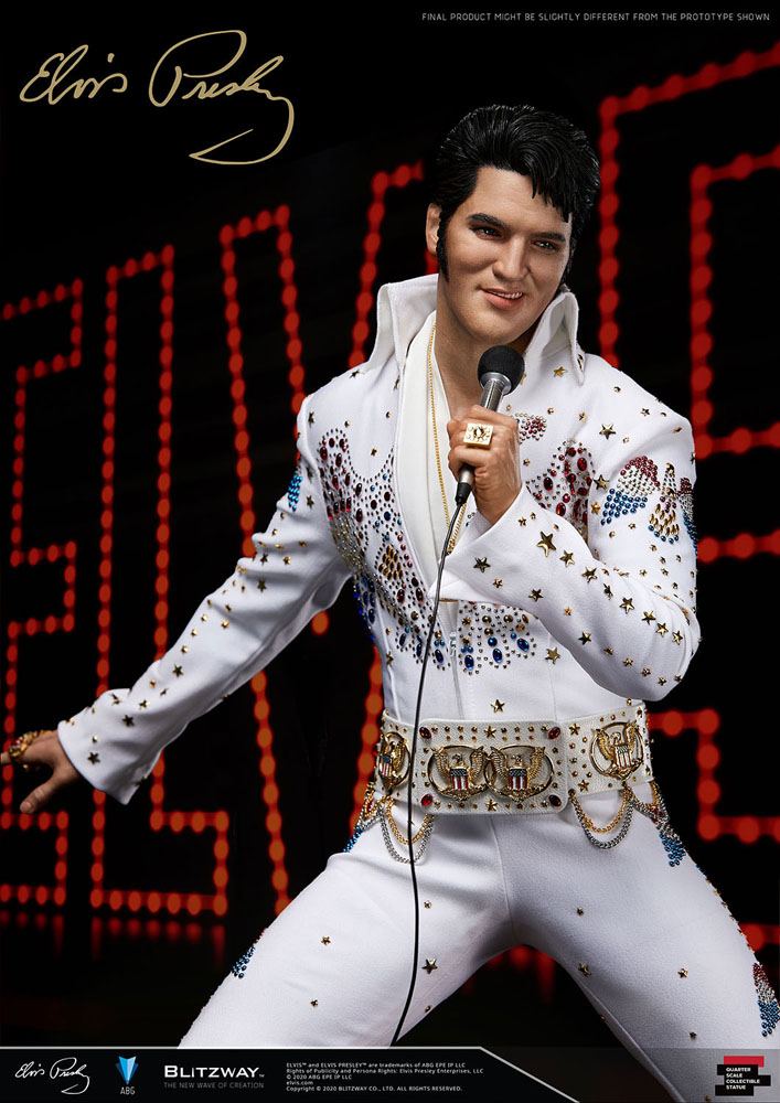 Elvis Presley Superb Scale Hybrid Statue 1/4 Elvis Aaron Presley 52cm ...