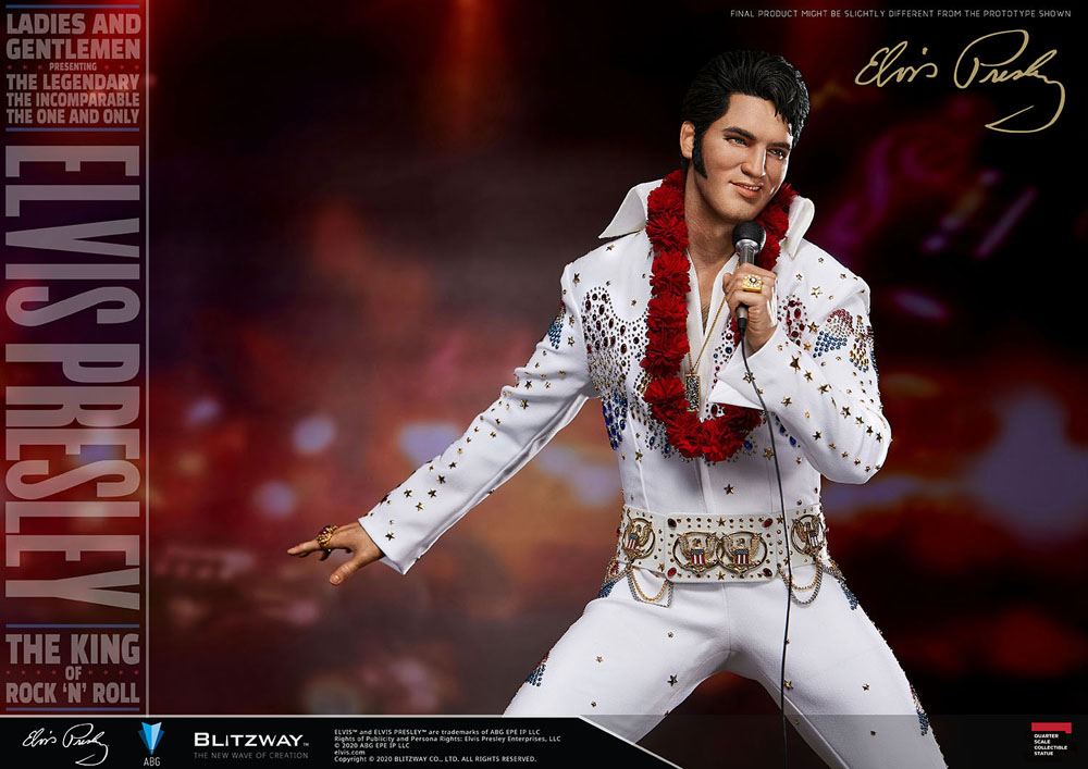 Elvis Presley Superb Scale Hybrid Statue 1/4 Elvis Aaron Presley 52cm ...