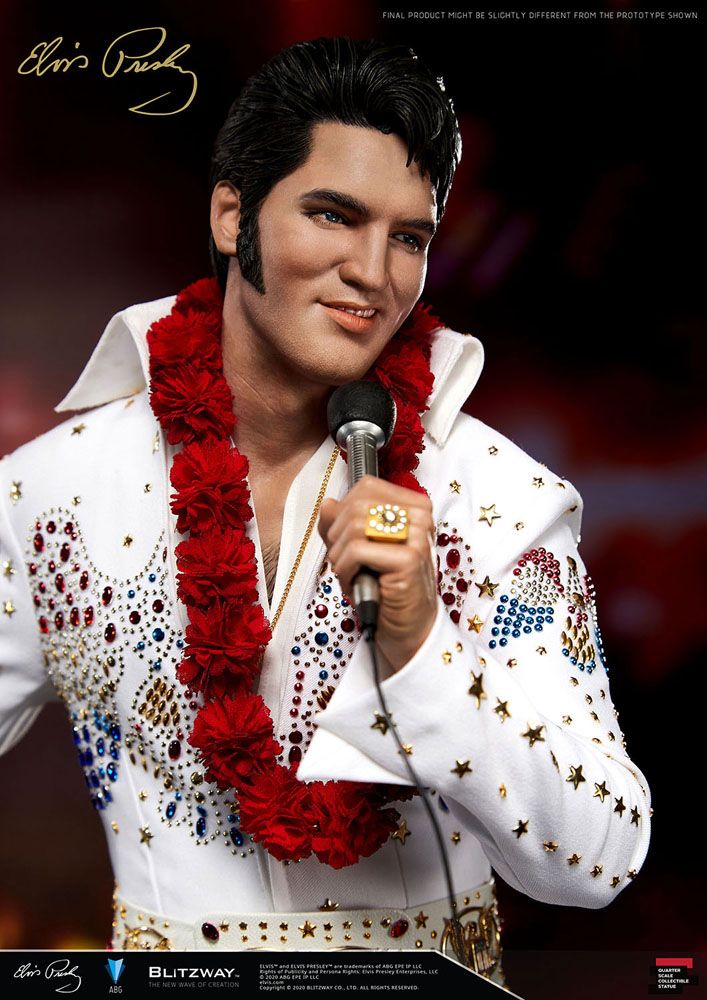 Elvis Presley Superb Scale Hybrid Statue 1/4 Elvis Aaron Presley 52cm ...